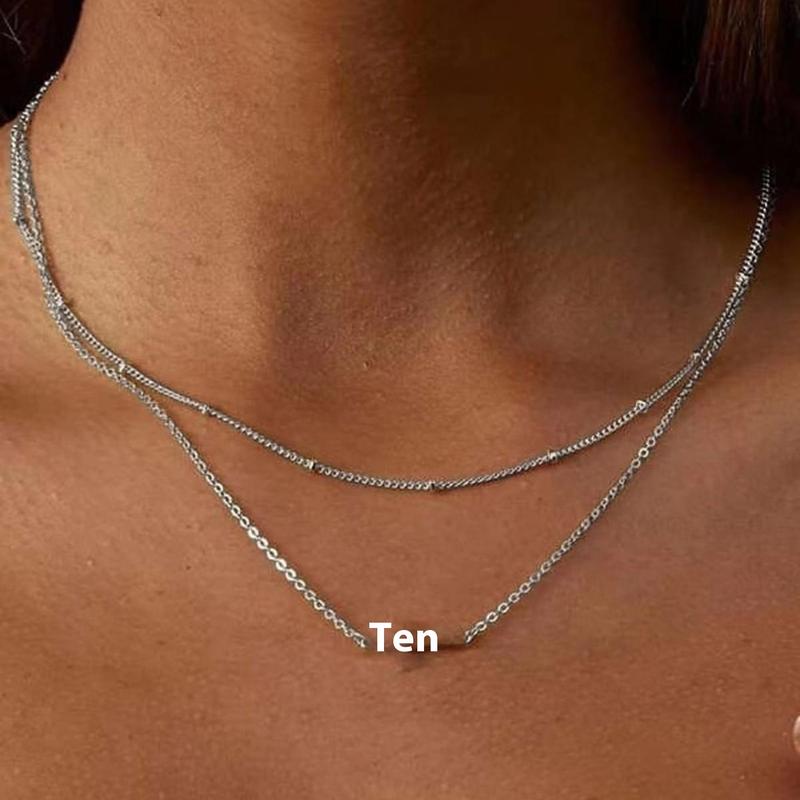 European and American Foreign Trade Jewelry Accessories Double Layer ...