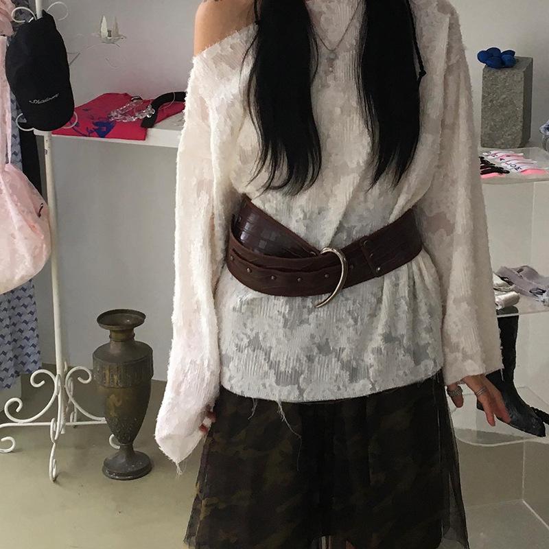 INS2025 Autumn New Women's Solid Color Loose Street Fashion Asymmetric ...