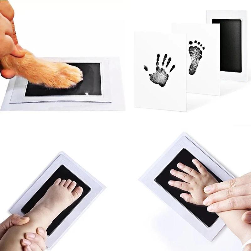 Baby Footprints Safe Non-Toxic Handprint Footprint Imprint Ink - TikTok ...