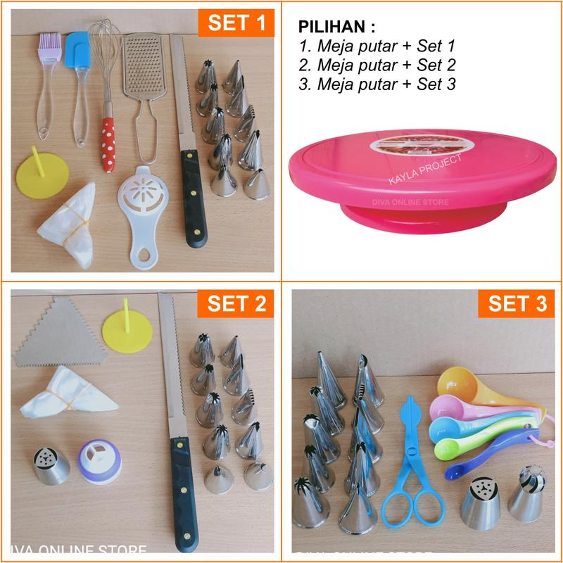 Alat pembuat kue lengkap dekorasi baking aksesoris pemanggang - Shop ...