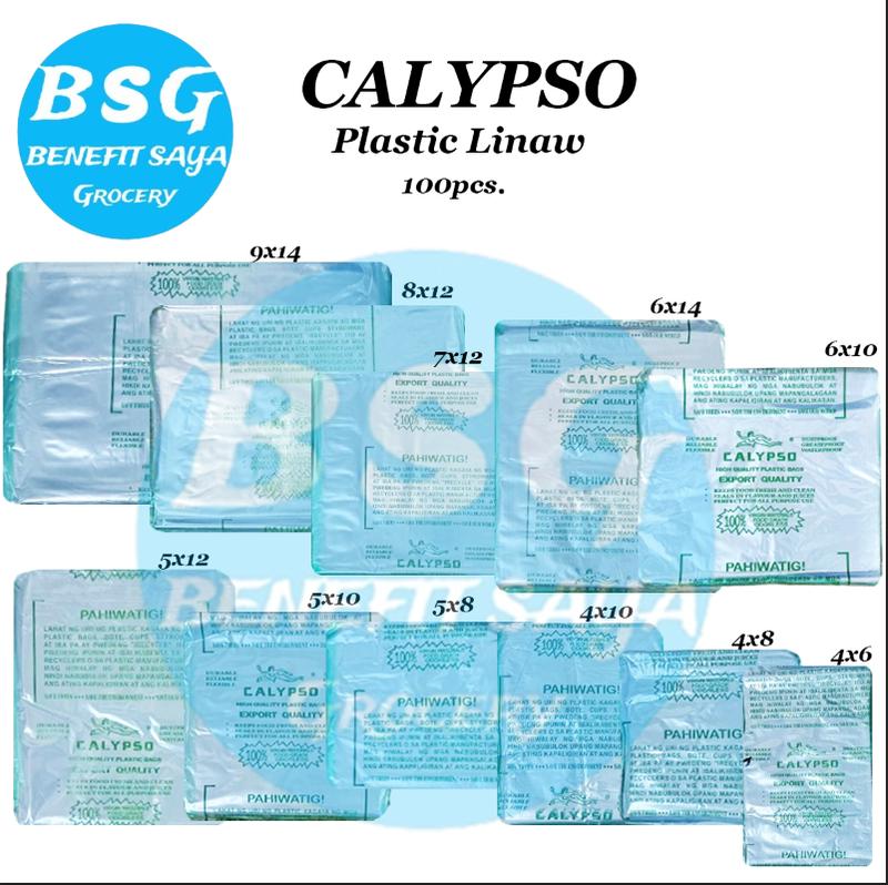 100pcs. CALYPSO Clear Plastic Bag / CALYPSO Plastic Linaw with - TikTok ...