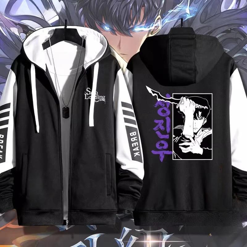 Hoodie Anime Solo Leveling, Bercetak 3D, Zip Up, Untuk Wanit - TikTok ...