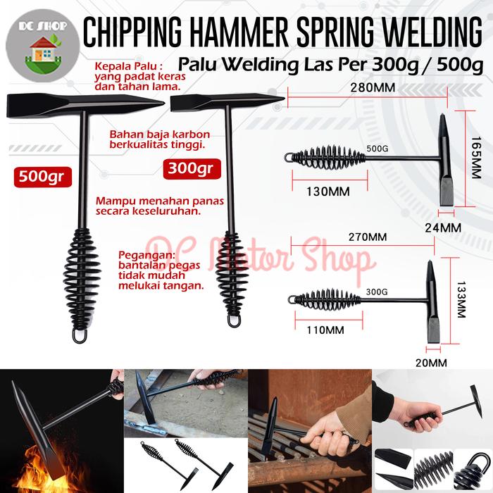 Jual Chipping Hammer Spring Welding / Palu Welding Las Per 300g 500g ...