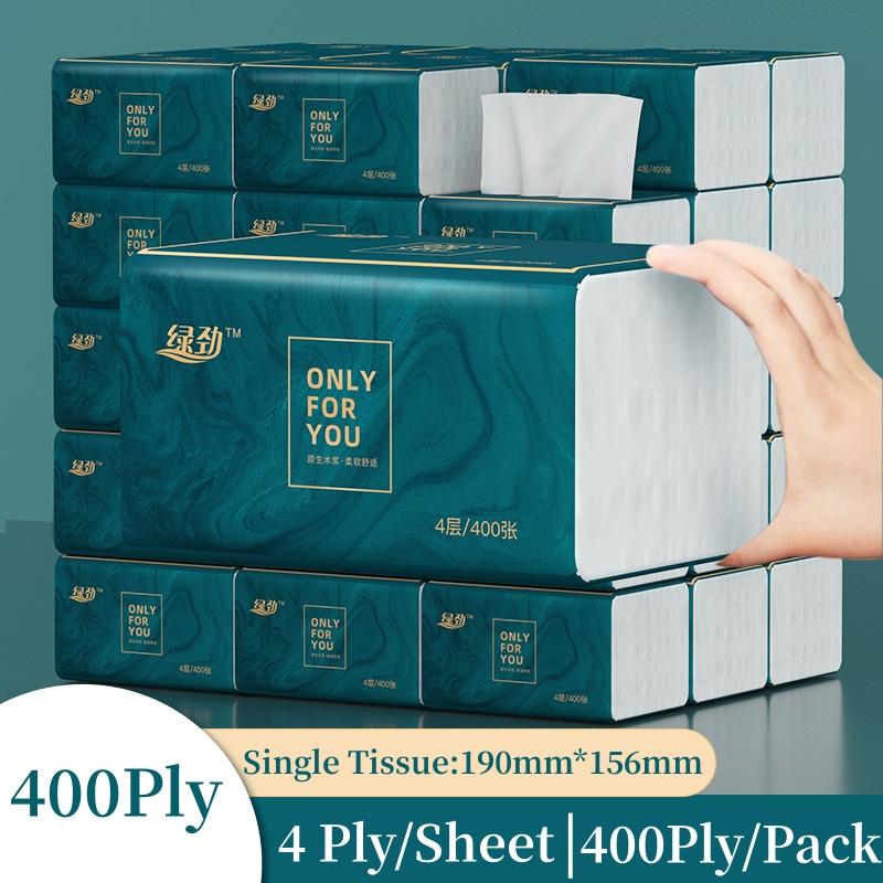 【SG Ready Stock】10 packs 400Ply Tissue Paper Facial Tissue Dry - TikTok ...