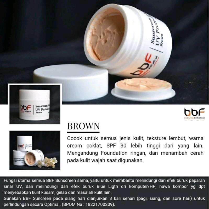 SUNSCREEN BBF (Coklat/Brown) - Shop | Tokopedia