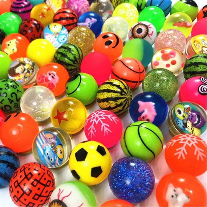 20pcs Multicolor Funny Toy Balls Mixed Bouncing Solid Floating Elastic ...
