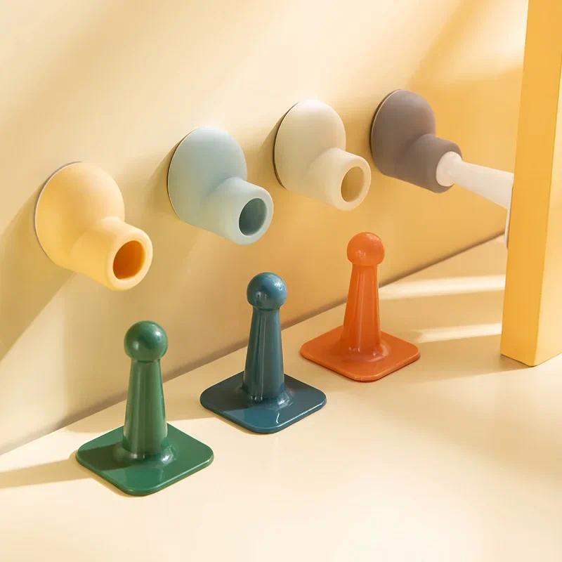 Houseeker Silent Silicone Anti-collision Door Stops Punch Free - TikTok ...
