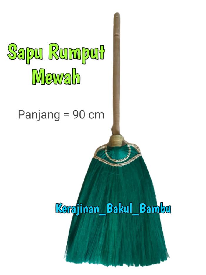 Jual Sapu lantai Sapu batang rumput Hijau yang bagus serta mewah sapu ...