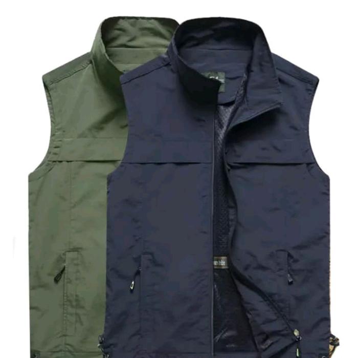 Jual Rompi Delep Outdoor PRIA Formal Hitam Tebal Navy Casual Bahan Zn ...