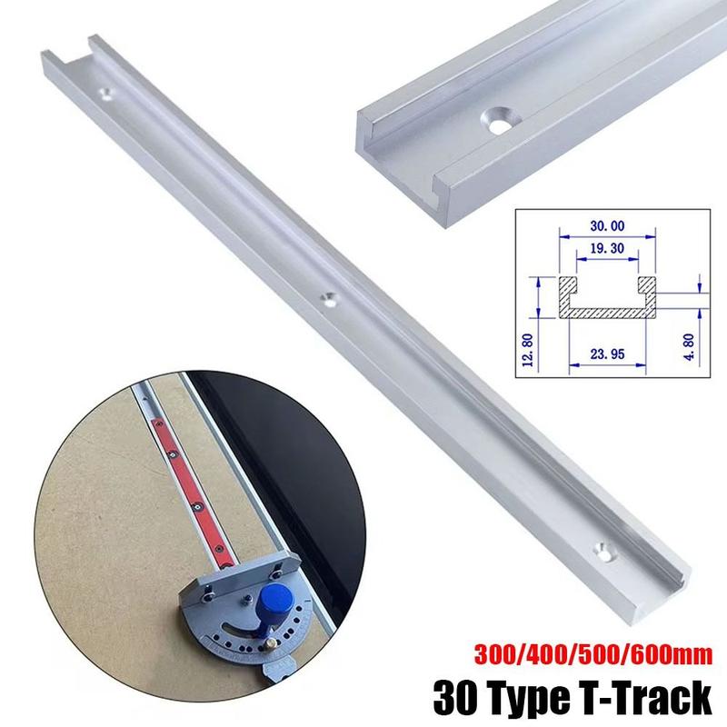 1Pcs New Slide Guide Rail T-Track Aluminium Alloy 300-600mm T-Slot ...