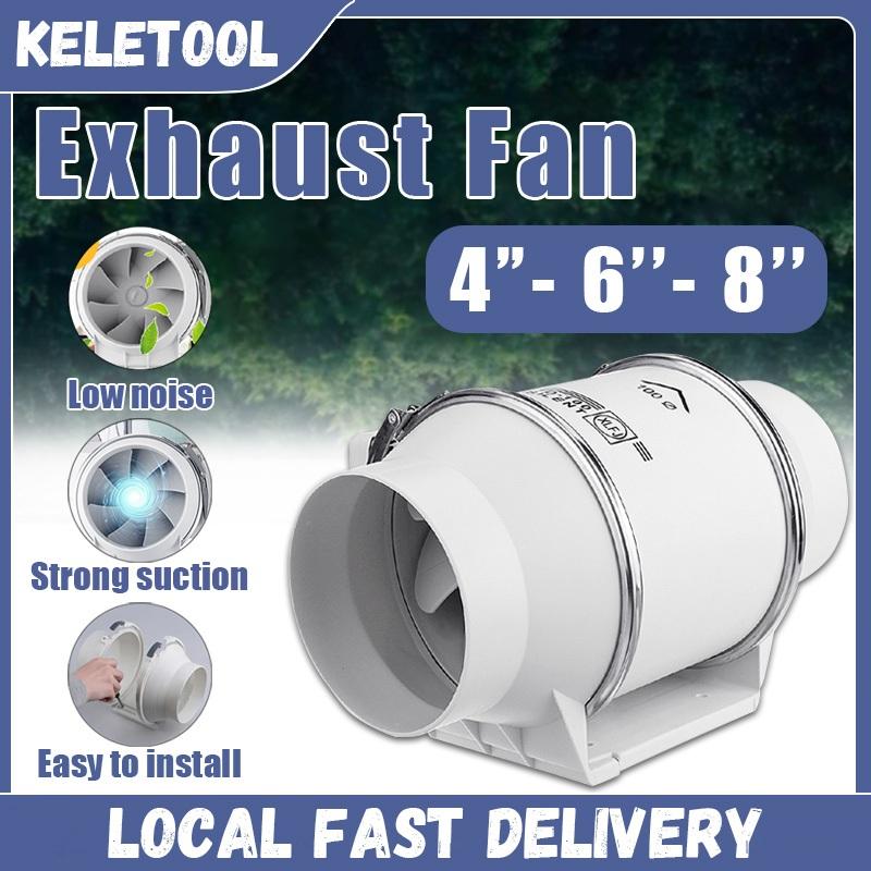 4''6''8'' Extractor Fan portable ventilation fan inline duct fan ...