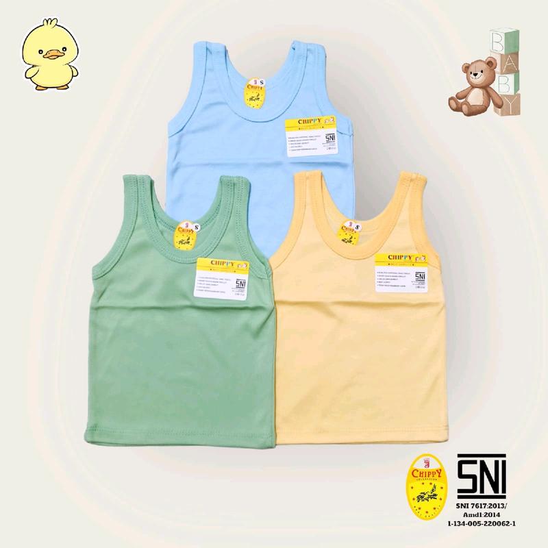 3 Pcs Singlet Bayi Chippy Newborn Premium Tebal kaos dalam bayi - Shop ...