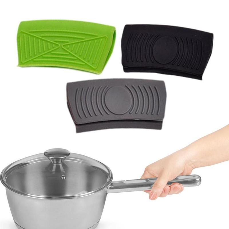Silicone Pot Handle Cover Pan Handle Glove Heat Insulated Kitchen ...