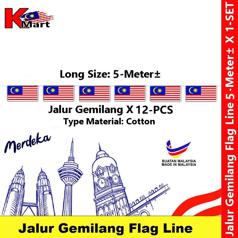 Jalur Gemilang Malaysia Flag Line Banting Bendera Malaysia Panjang ...