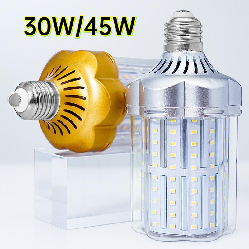 FPH 1PCS Super long lifespan E27 30W 45W LED lamp Corn Bulb 85-265V ...