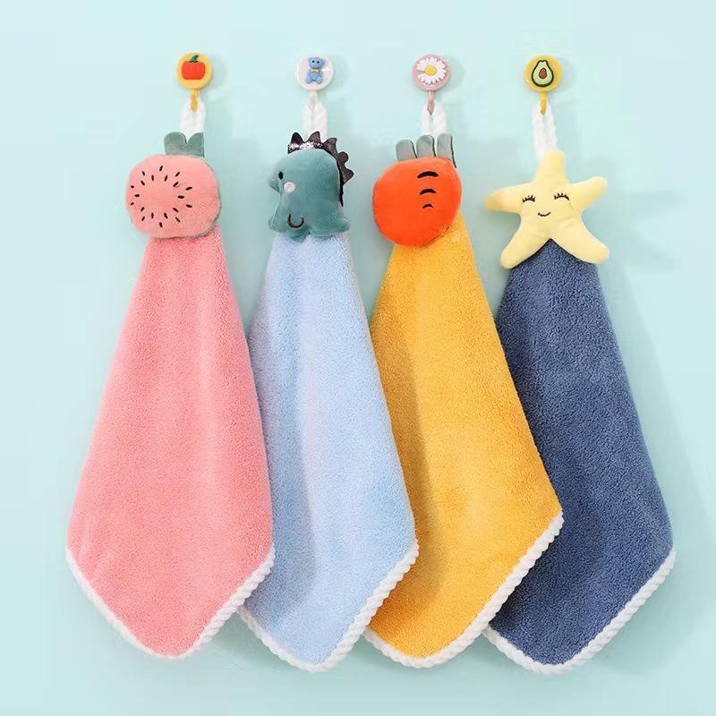 Tuala Lap Tangan Coral Fleece Corak Kartun Boleh Gantung Untuk - TikTok ...