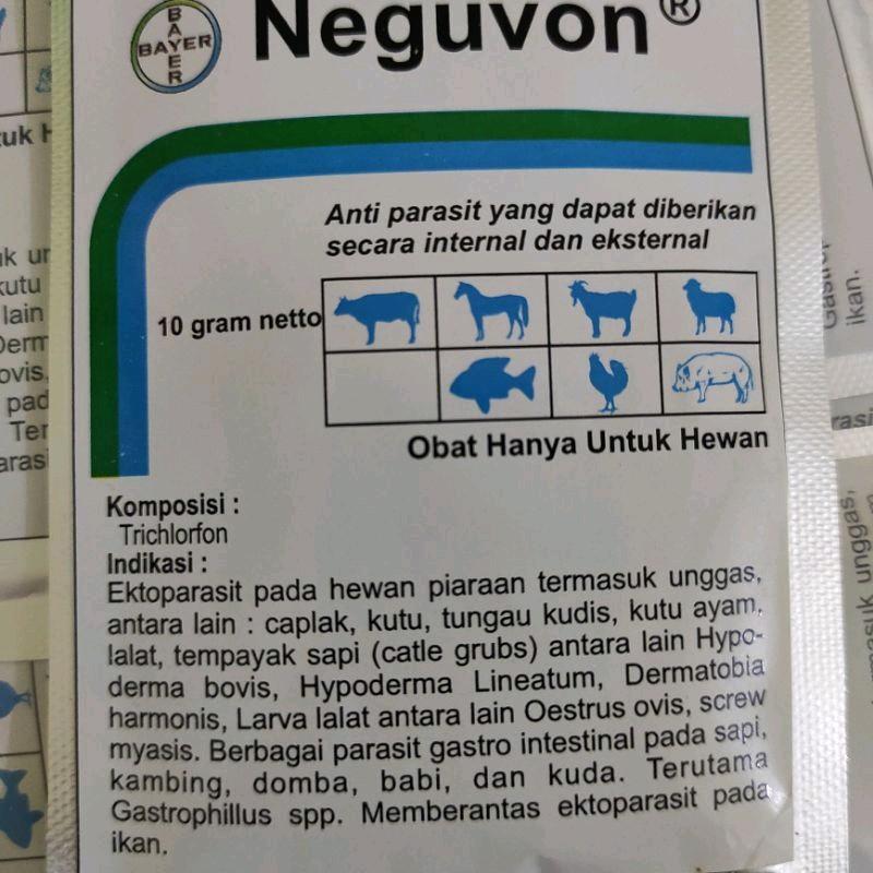 NEGUVON Obat Kutu Sapi Kambing Babi dll - Basmi Kutu, Cacing, Kudis ...