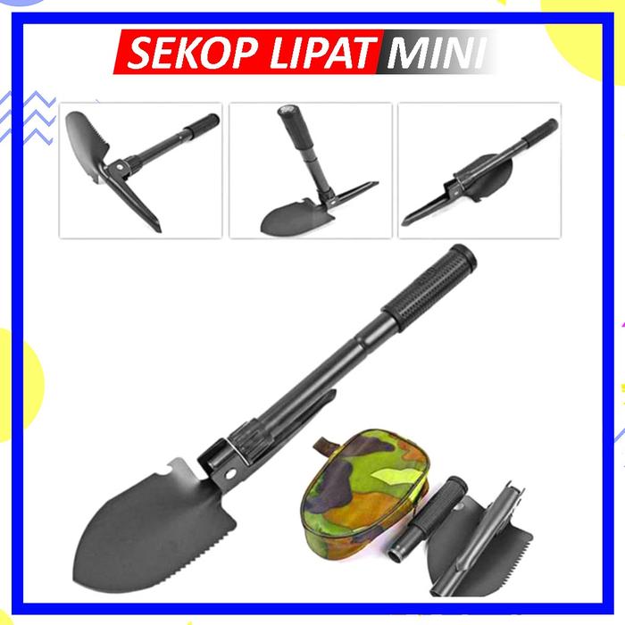 Promo Cangkul Pacul Sekop Gerigi Mini Lipat Skop Tanah Taman Tanaman ...