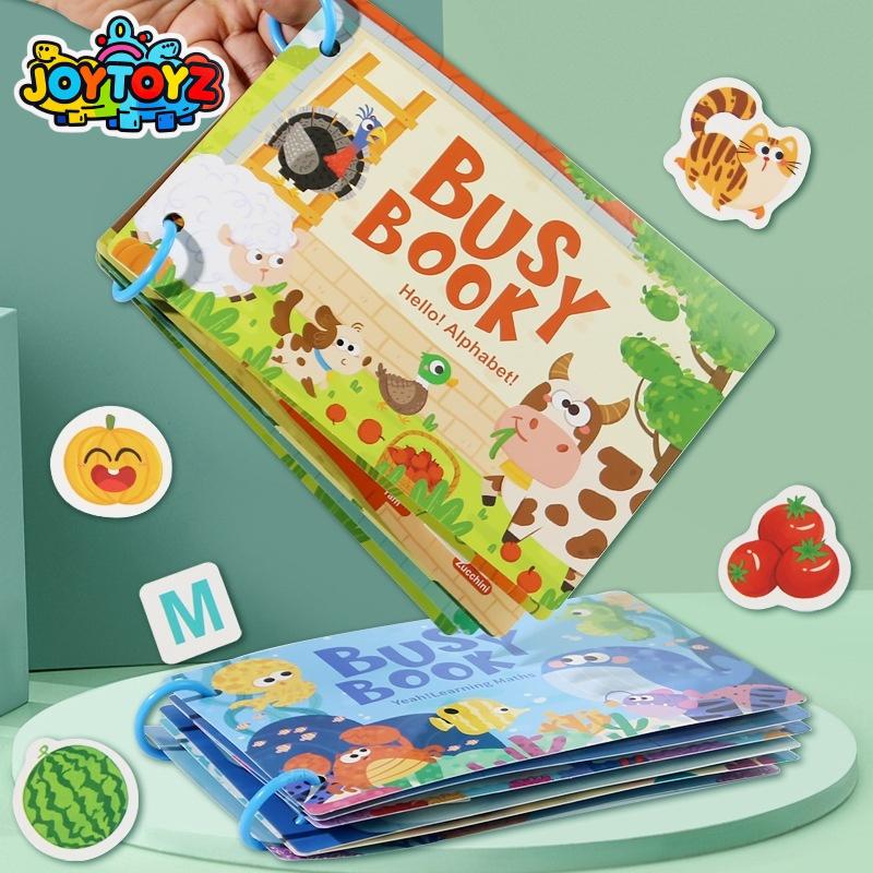 Kids Quiet Sticker Book - Farm Theme Alphabet Learning Toy, DIY ...