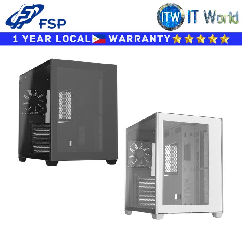 Itw | FSP Computer PC Case CMT380 Black/White ATX Mid Tower - TikTok ...