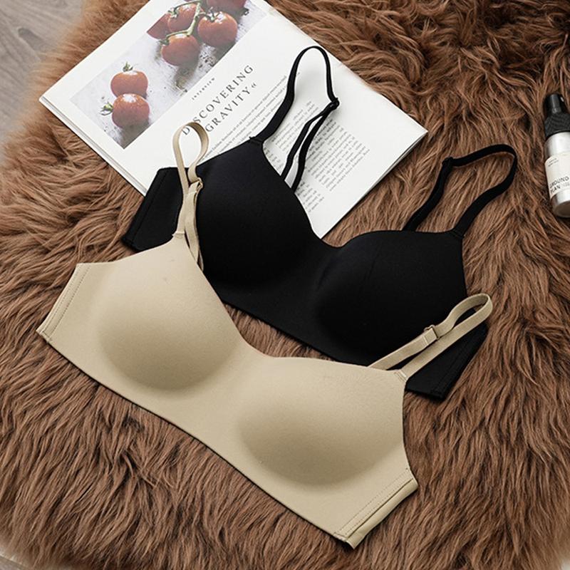 Women Seamless Bra Breathable One Piece Cup Underwear No Steel - TikTok ...