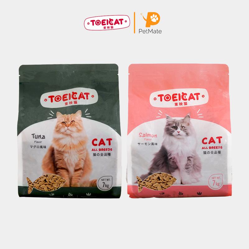 Toeicat Adult Cat Dry Food All Breed Salmon Tuna 7kg Collection ...