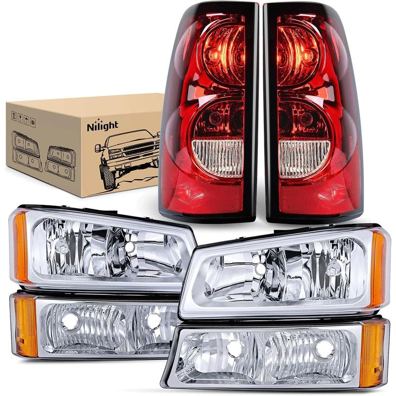 Headlight and Taillight Assembly Combo Compatible with 2003 2004 ...