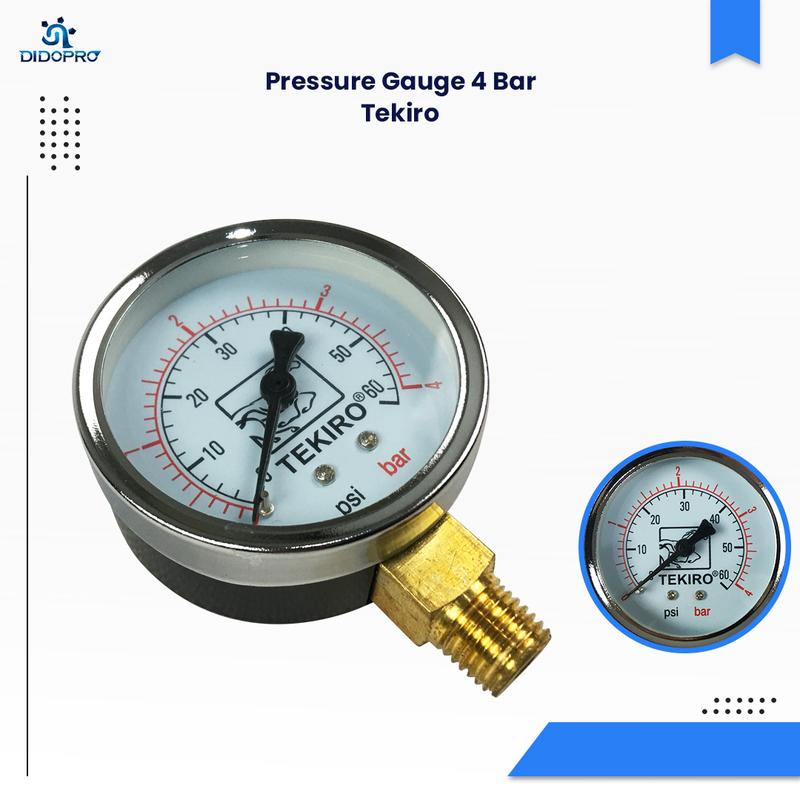 Manometer 4 Bar TEKIRO Pressure Gauge 4Bar 4kg Manometer 4Bar 4kg Mano ...