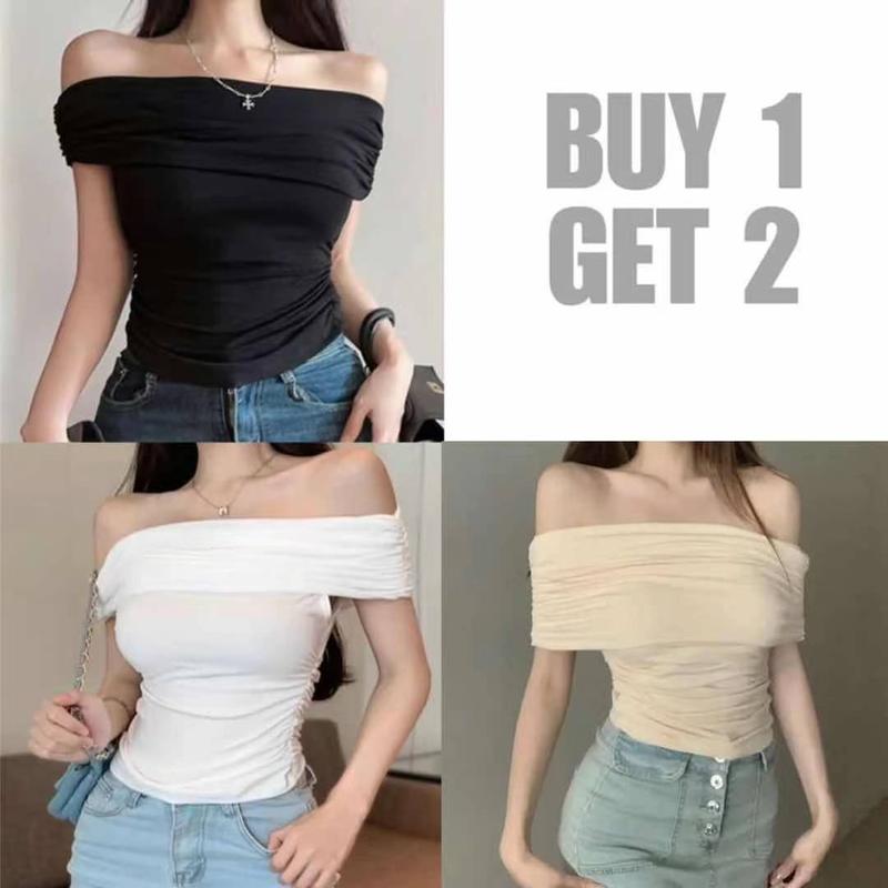 BUY 1 TAKE 2（Total of 3）and BUY 1 TAKE 1（Ttotal of 2）Off Shoulder ...