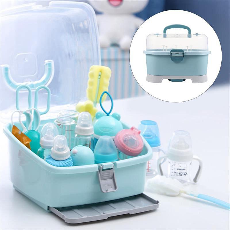 Portable Baby Milk Bottle Storage Box Drying Rack Tempat Letak - TikTok ...