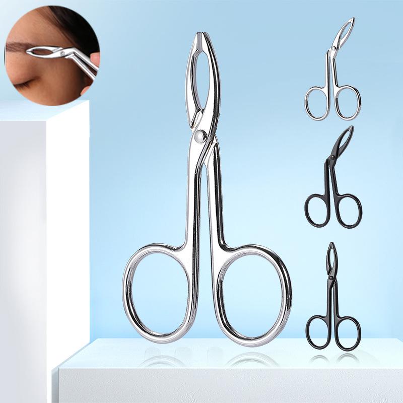 Scissor Shaped Eyebrow Tweezers Flat Headed Tweezers Oblique - TikTok ...