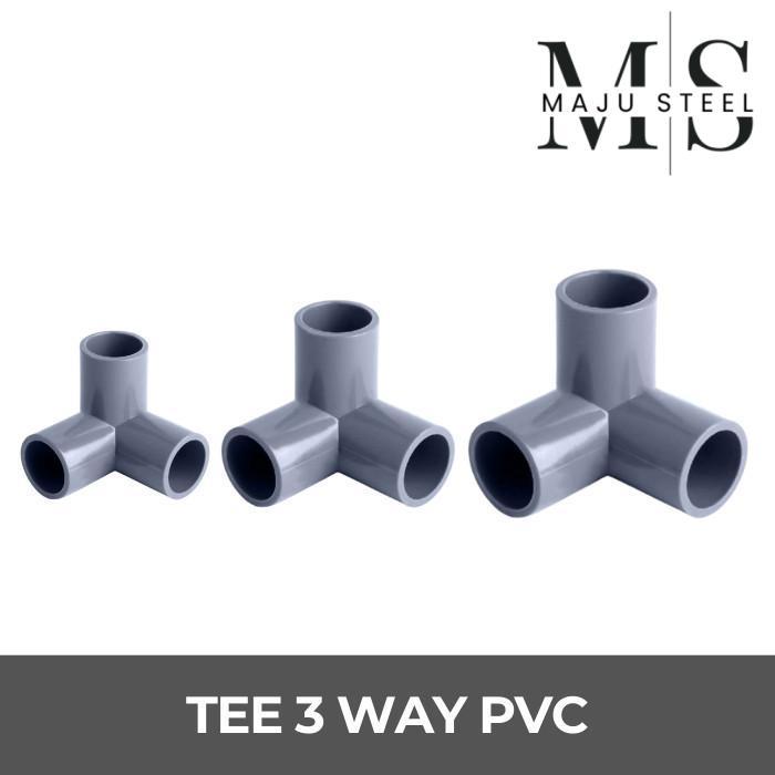 Jual Tee Elbow 3 Way 90 deg PVC - T Siku Sambungan Pipa Cabang 3 Arah 1 ...