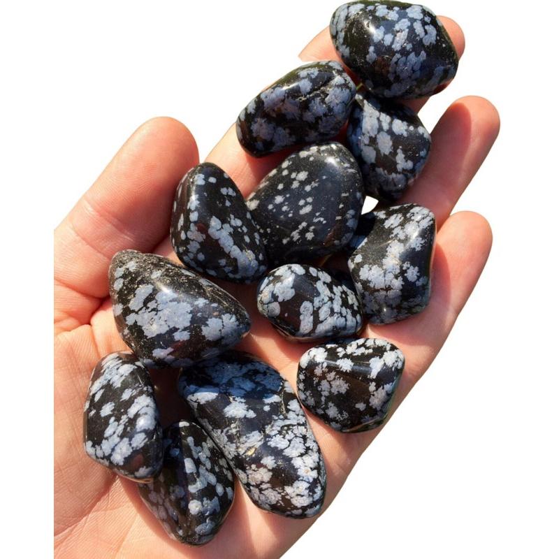 1 Pc Snowflake Obsidian crystal - tumbled stones - healing crystals ...