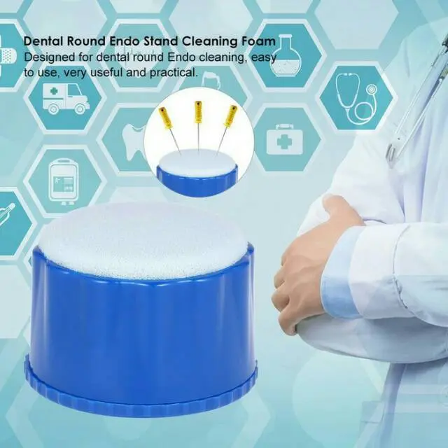 Alice dental LARGE endo clean stand kfile holder sponge tempat kotak ...