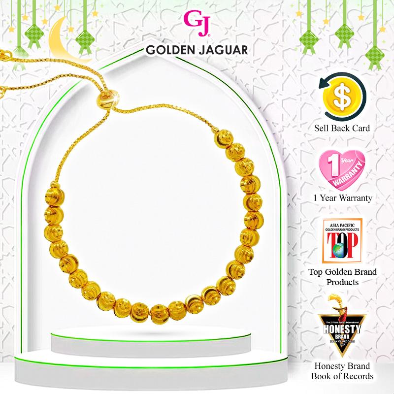 EmasJaguar 8.8g 916 Gold Plated GJ Gelang Tangan Bracelet Bulan ...
