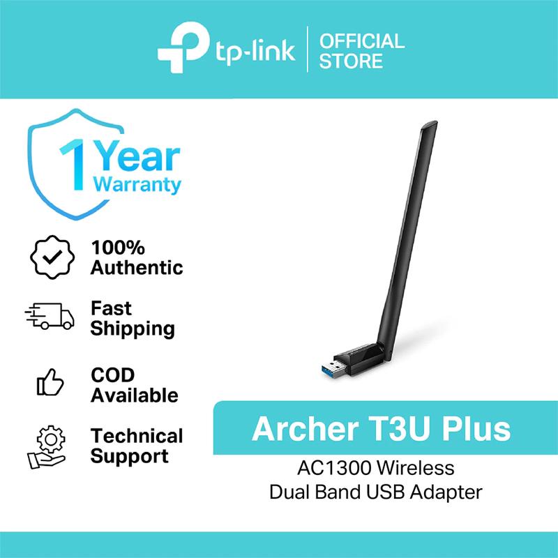 【OFFICIAL STORE】TP-Link USB WiFi Adapter Archer T3U PLUS,for - TikTok ...
