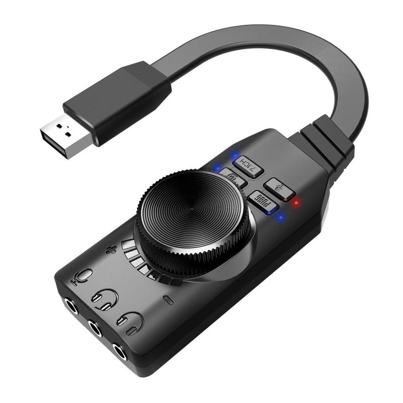 USB Sound Card 7.1 Channel for and Desktops PS4 PUBG Plug - TikTok Shop ...