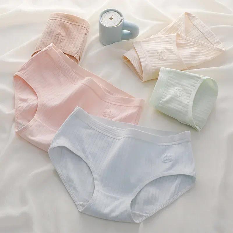 High Waist Underwear Women Soft Panties Breathable Seamless Briefs ...