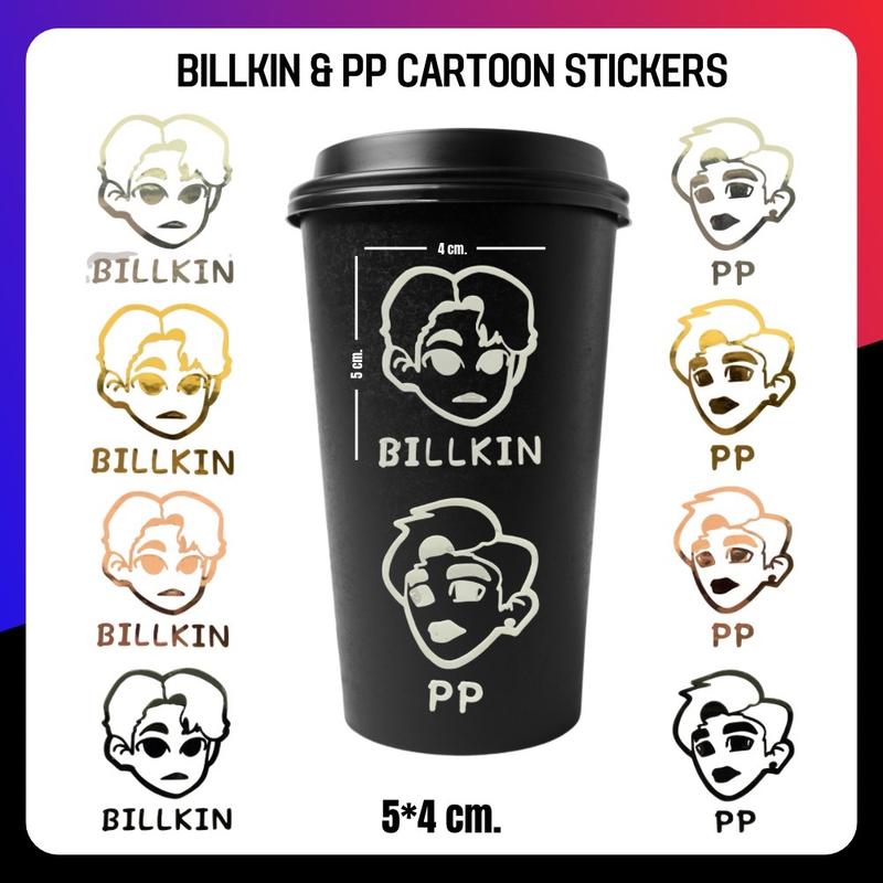Billkin & PP Cartoon Stickers - TikTok Shop Thailand