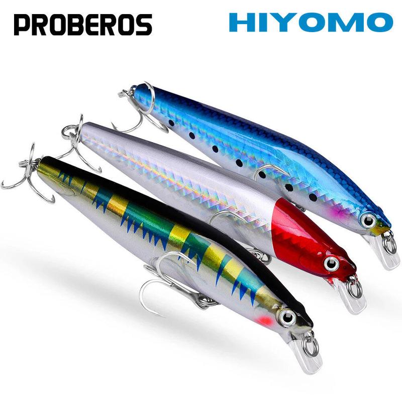 PROBEROS 1PCS Slow Sinking Minnow Lure 10.5cm 19g Artificial Hard Bait ...