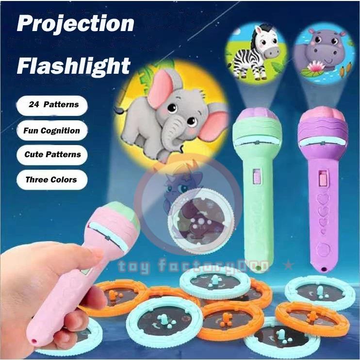 【Halo】Flashlight Projector Torch Lamp Toy Early Education To - TikTok ...