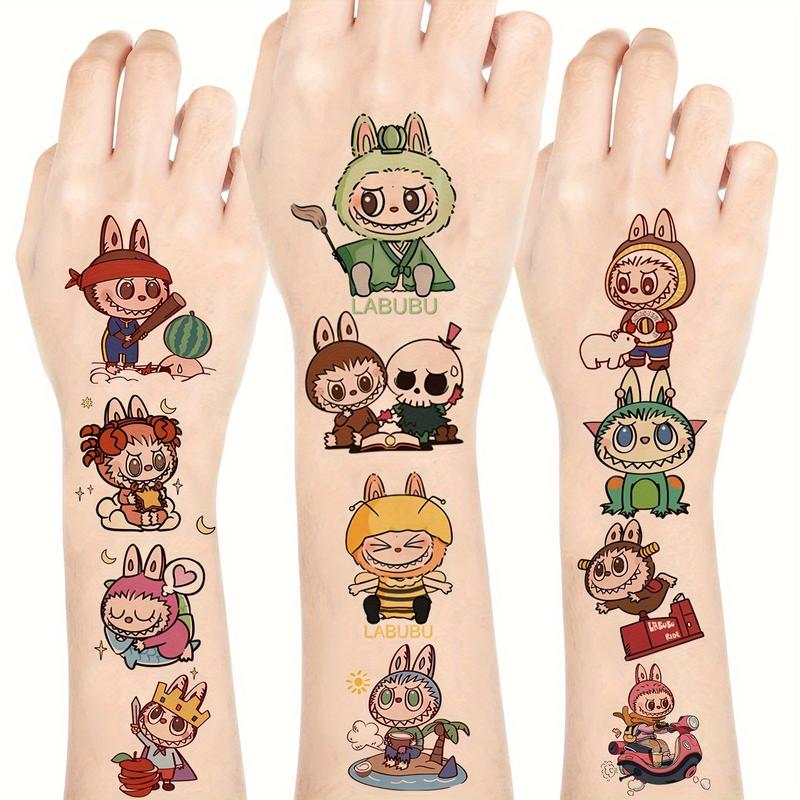 30 Sheets LABUBU Tattoo Stickers Waterproof and Durable Temporary ...