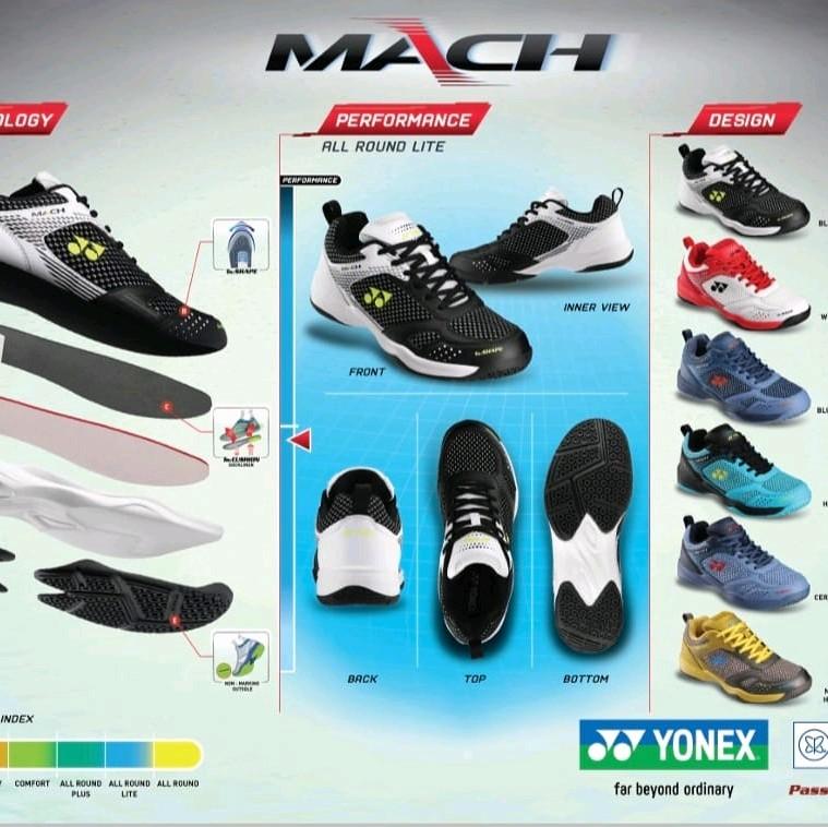 Sepatu Yonex MACH Series Badminton Bulutangkis - Shop | Tokopedia