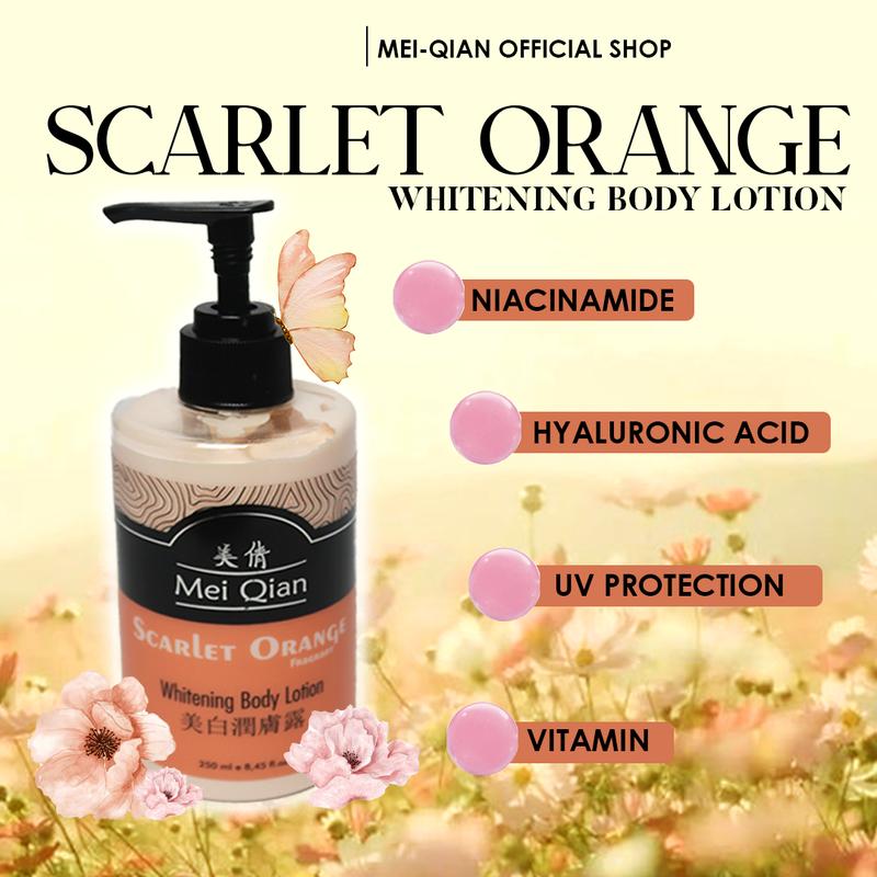 Mei Qian Whitening Body Lotion Edisi Scarlet Orange 250ml - Shop ...