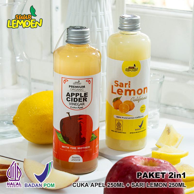 Suur Lemoen Paket Cuka Apel Sari Lemon Chia Seeds AMS - Shop | Tokopedia