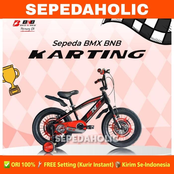 Jual Sepeda Anak Laki BMX BNB KARTING Ukuran 12 16 18 Inch Ban Jumbo 3. ...