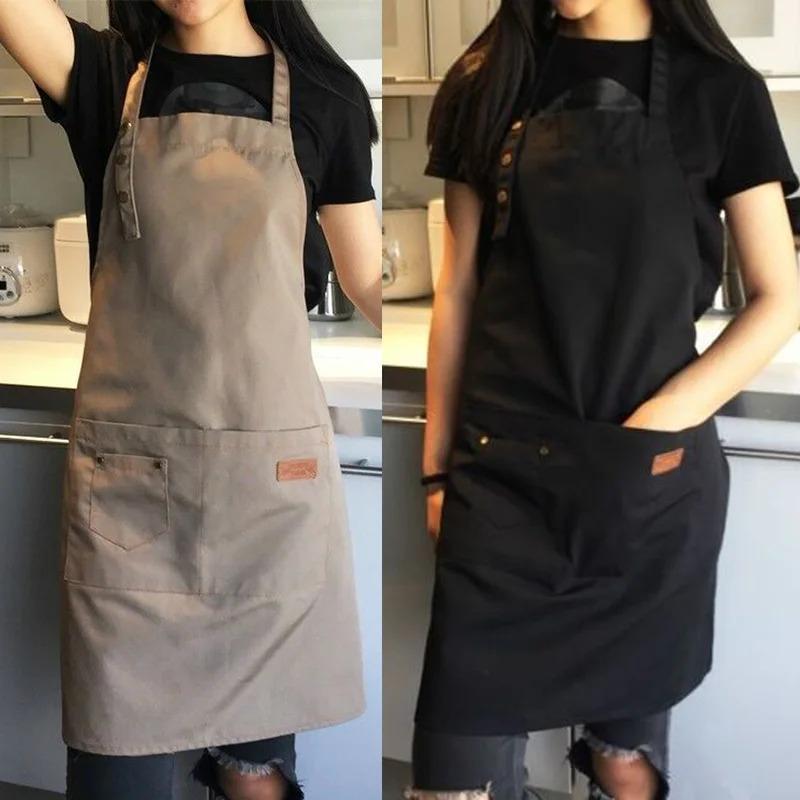 Apron Dapur, Warna Pepejal, untuk Chef dan Pelayan, Gaya Bib - TikTok ...