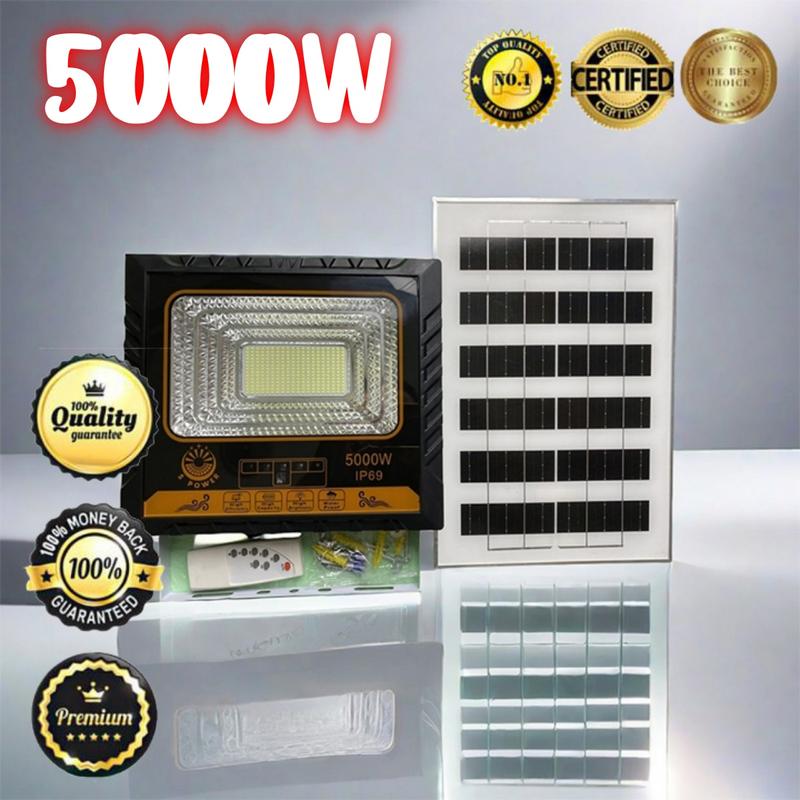 5000W Solar Lights Outdoor Lighting with Solar Panel - Perfect - TikTok Shop Philippines