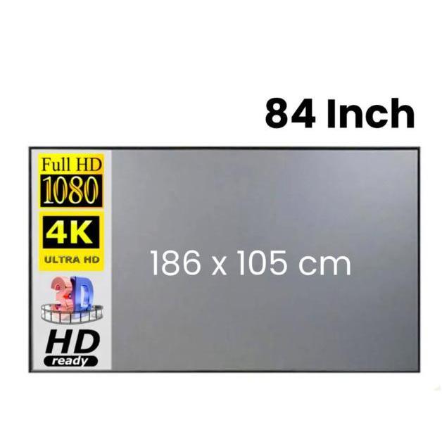 Kain Layar Proyektor Tempel Dinding Anti Light Screen Reflective Free ...