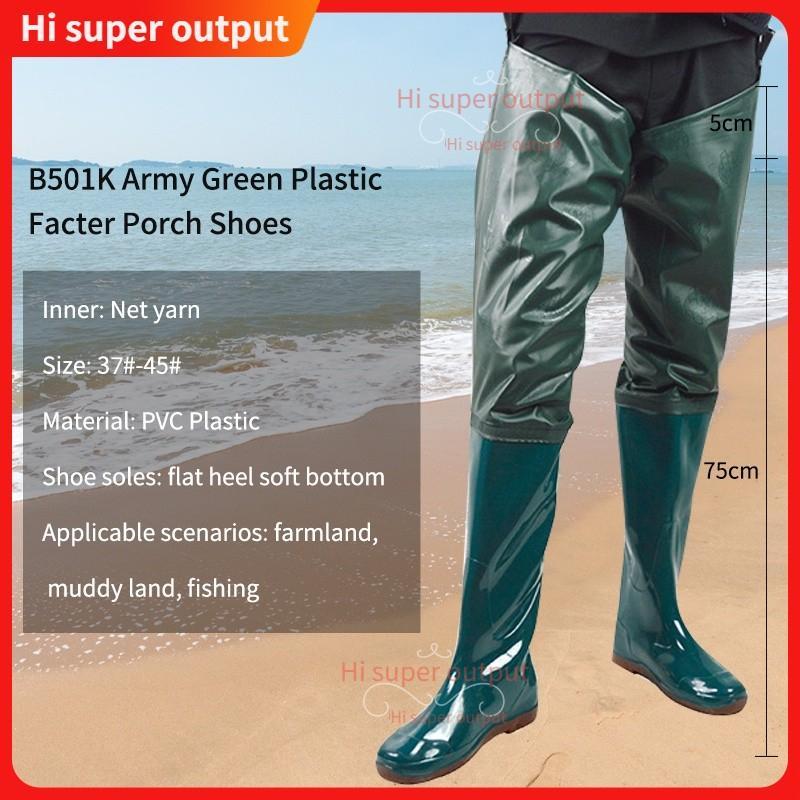 Nylon Fly Fishing Hip Waders Boots with Cleated Soles Chest Wader ...